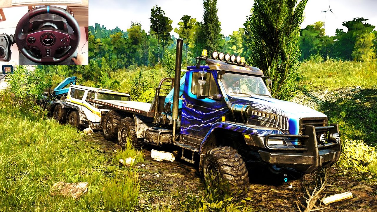 Taking the Damaged Truck to the Repair Place - Snow Runner - Steering ...