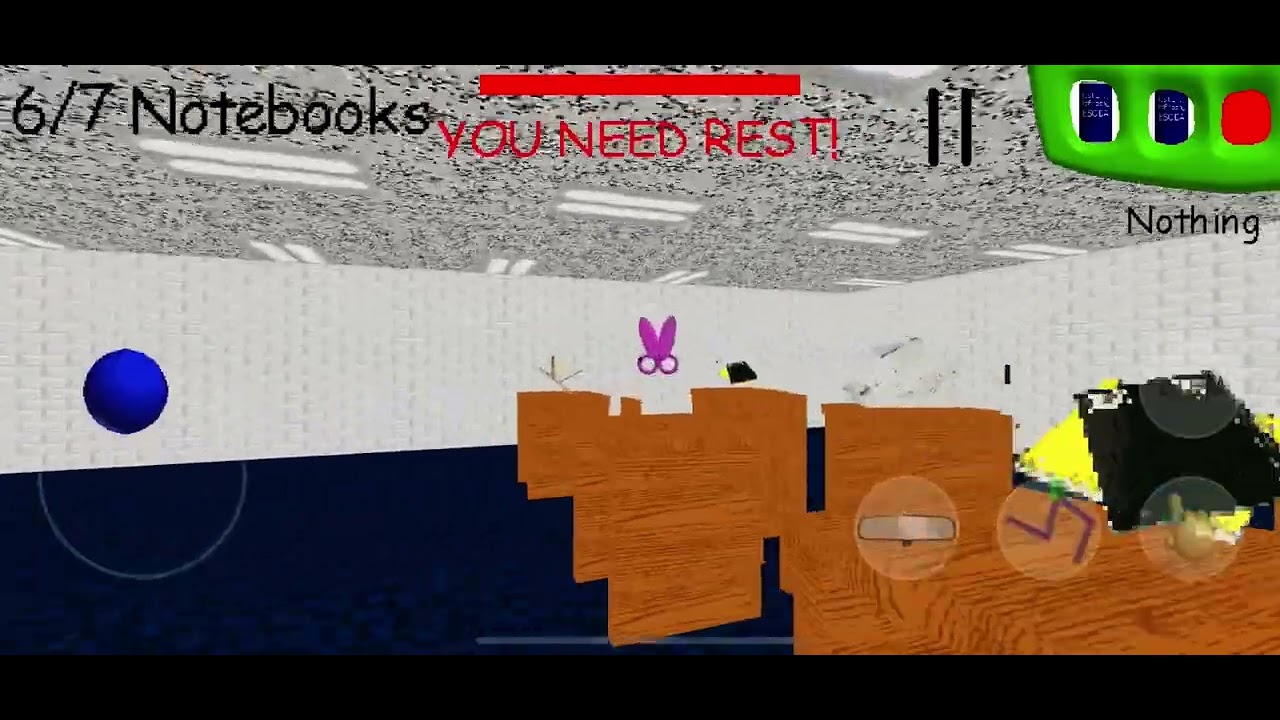 Baldi Basics Classic On IOS - YouTube