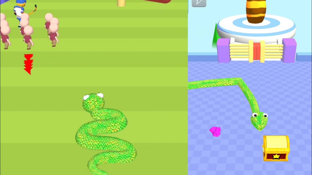 Snake Master 3D 🐍 🏃 Android All Levels Game Play Walkthrough Level Max ...