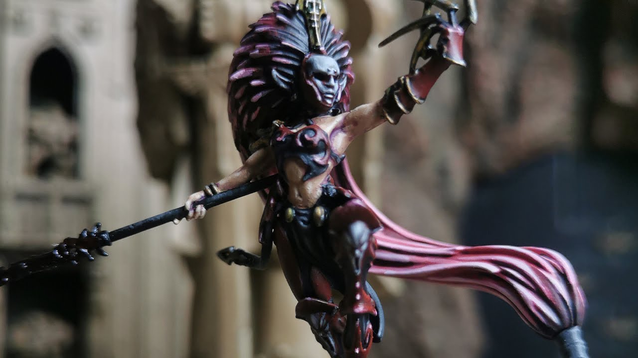 Warhammer 40k, Miniature Showcase: Ynnari Jain Zar - YouTube