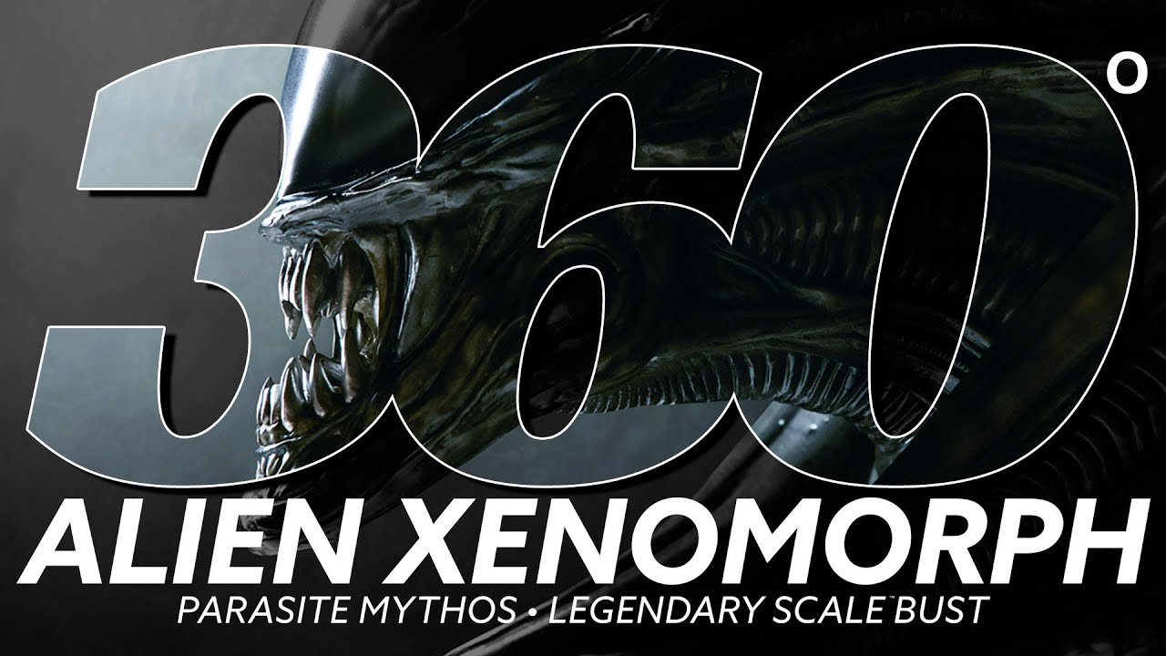 Alien Xenomorph Parasite Mythos Legendary Scale Bust by Sideshow | 360 ...