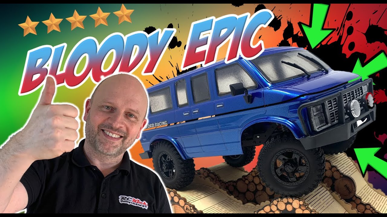 ROCK VAN Mini Crawler Build & Run. Hobby Plus CR-18P Builders Kit - YouTube