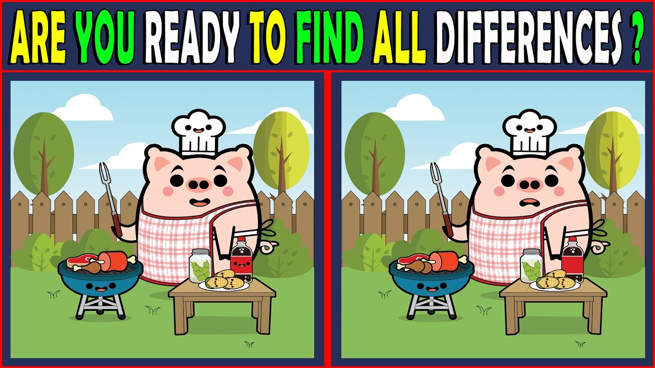 Spot The Difference : Brain Game: Find All 3 [ Find The Difference, puzzle 17 ] - YouTube