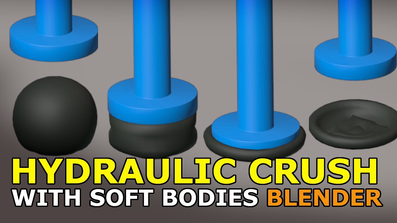 Hydraulic Crush | Soft Bodies In Blender | Beginners Tutorial - YouTube