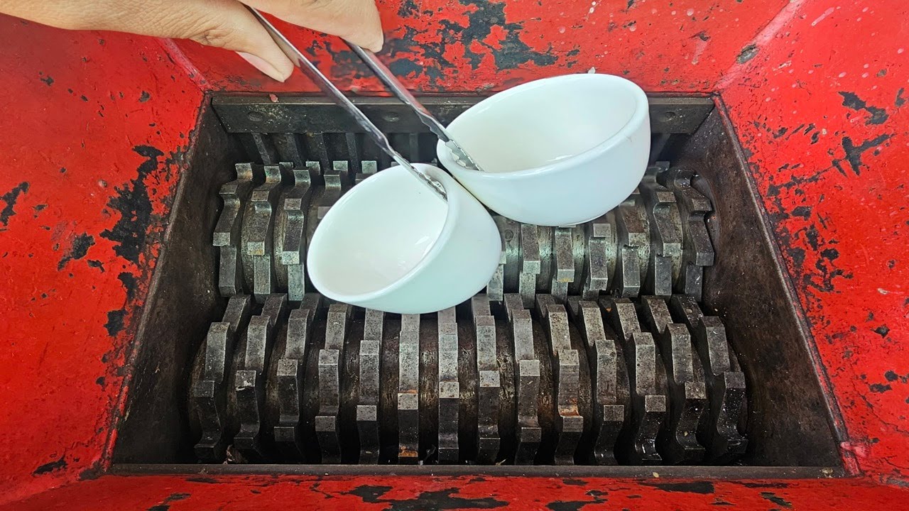 Ceramic Mini Cup cs Fast Shredder Machine | Make a Great Sound | Oddly ...