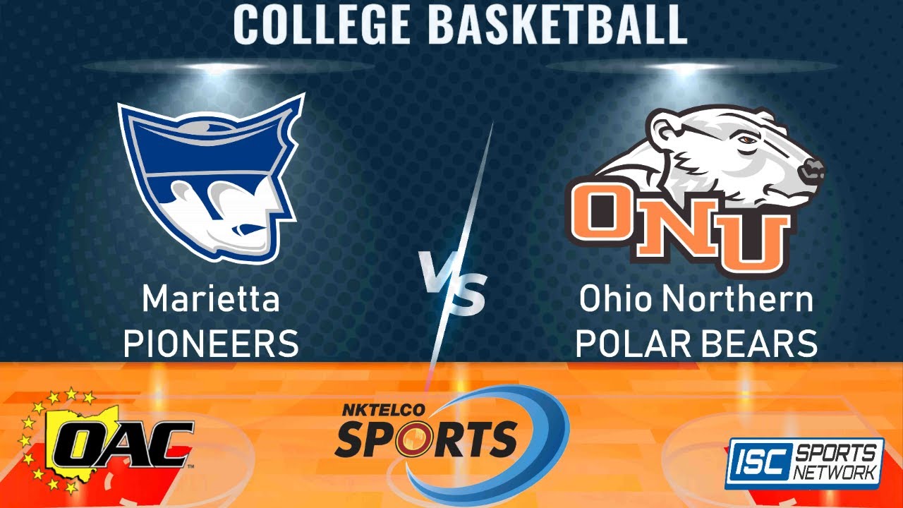 12 16 23 Marietta At Ohio Northern College Womens Basketball Youtube