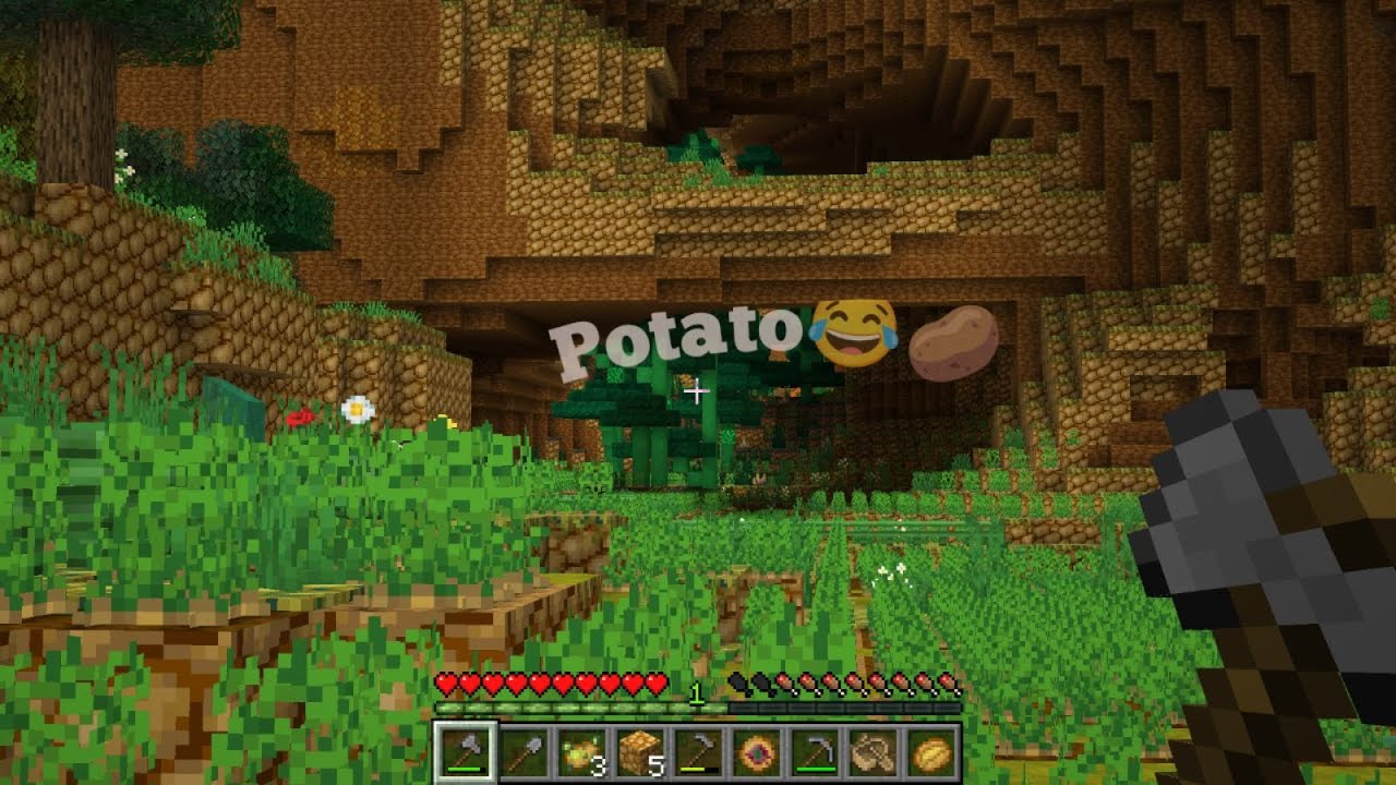 Minecraft potato obsession - 24w14Potato Let's Play - YouTube