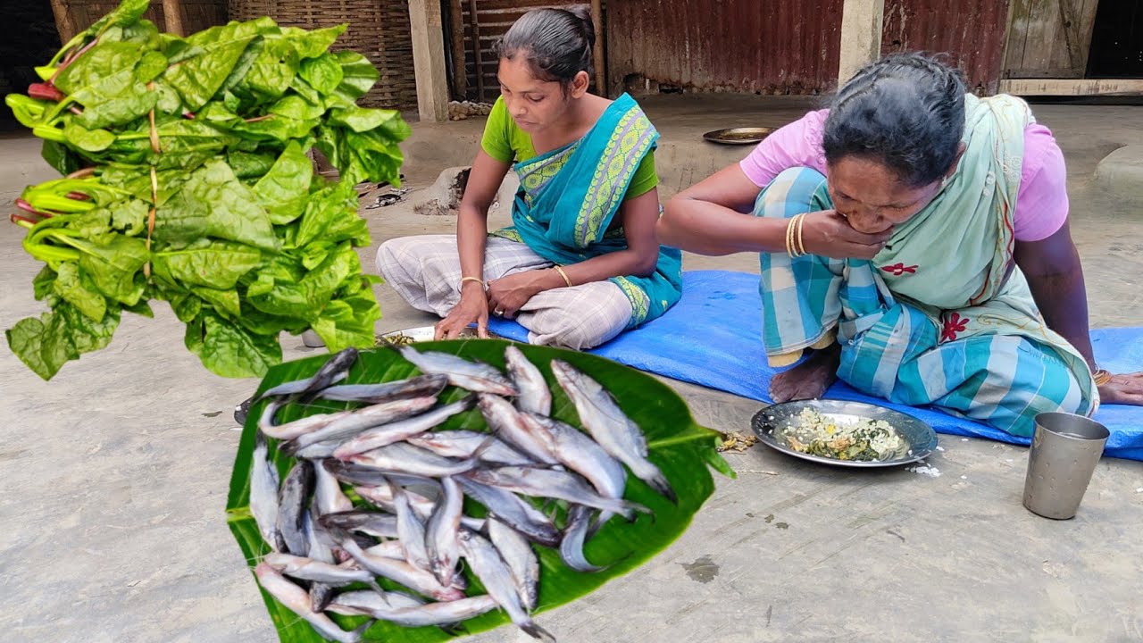How santali tribe woman cooking GULSHA FISH recipe in village style ...