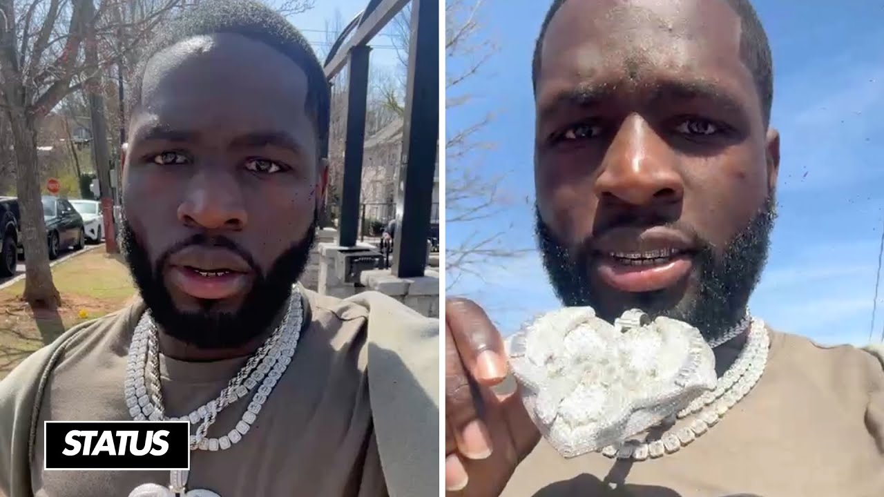 Ralo Stunts New Iced Out Chain Honoring Young Dolph - YouTube