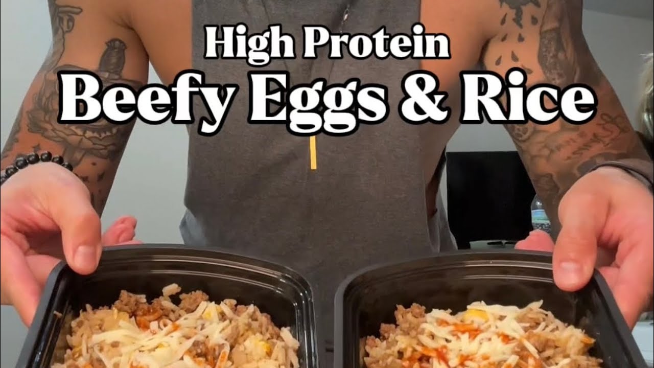 High Protein Beefy Eggs and Rice | Easy & Delicious Recipe For Muscle ...