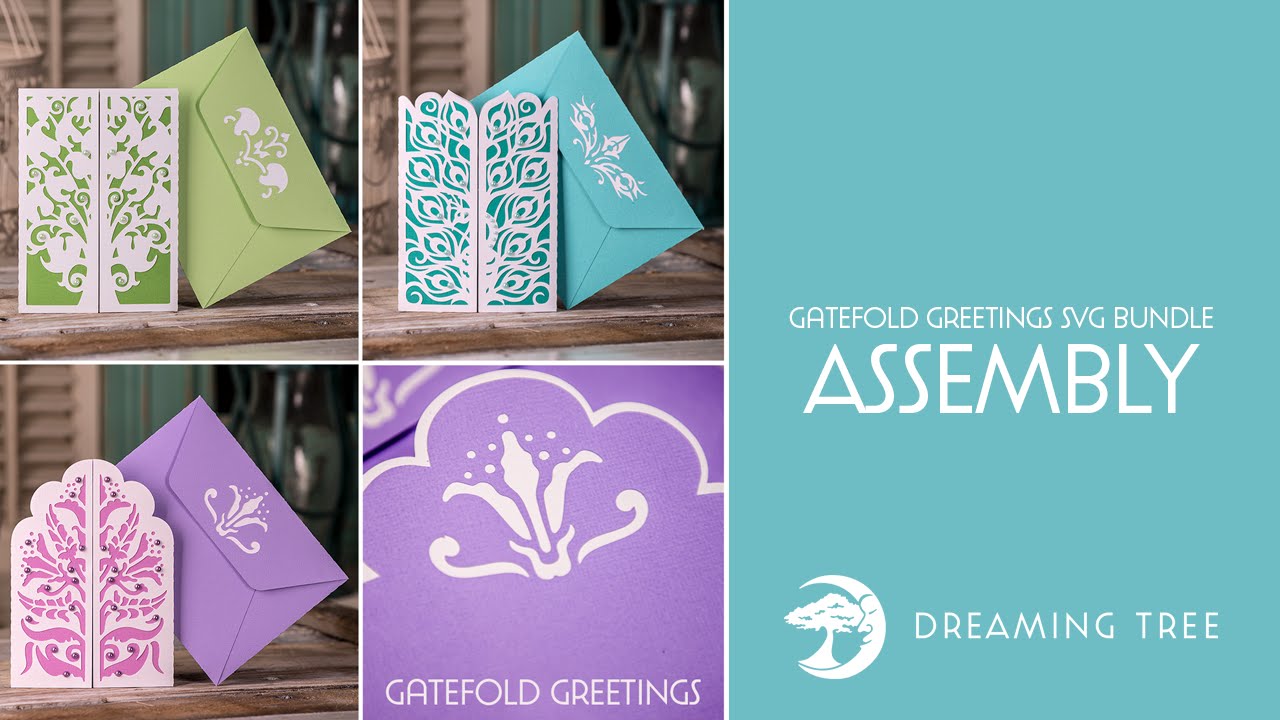 Gatefold Greetings SVG Bundle - Assembly Tutorial (For Cricut ...