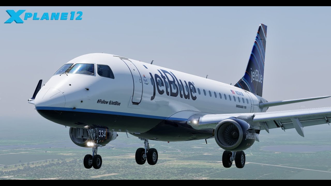 【X-Plane 12】X-Crafts Embraer E170 | Atlanta(KATL) to Gwinn(KSAW) - YouTube