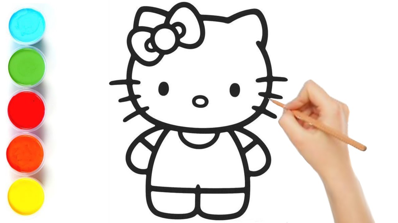 How To draw hello kitty I Hello Kitty DrawingTutorial - YouTube