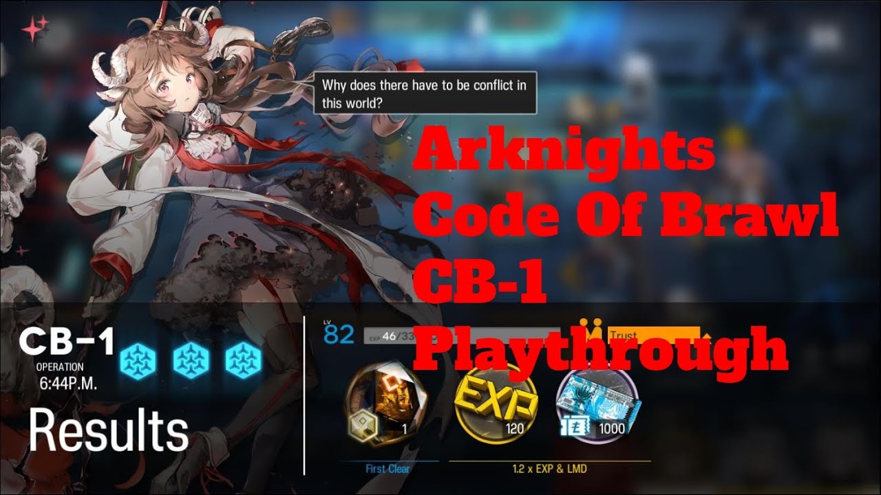 [Arknights] Code of Brawl CB-1 Playthrough - YouTube