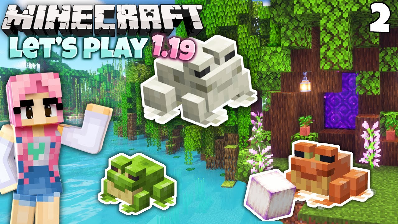 Collecting FROGS 🐸 (& Froglights!) | Minecraft Let’s Play 1.19 | Ep 2 ...