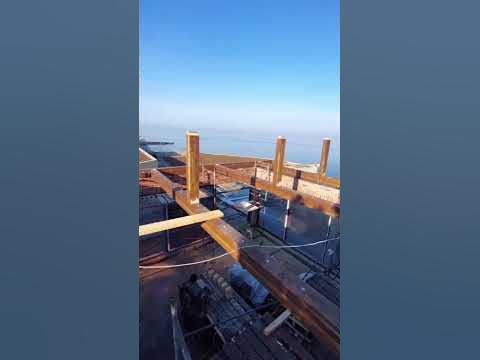Ферма для террасы из клеёного брус размером 15х8 м. Сечение бруса ...