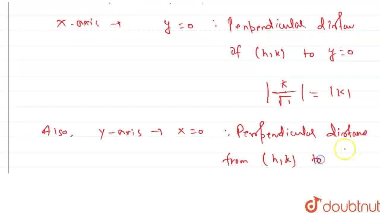 If the sum of the distances of a point from two perpendicular lines in\na plane is 1, then its l ...