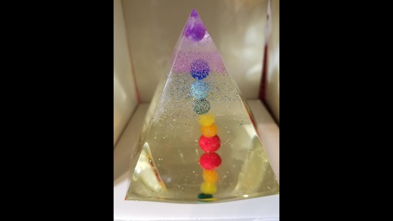 Chakra stone openers in pyramid - YouTube