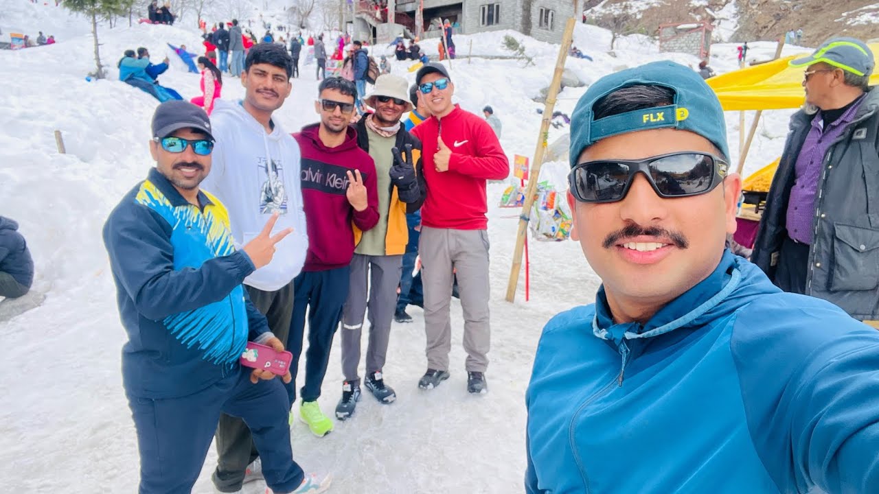 Skiing at abvimas / adventure / 8th of basic skiing course / manali hp ...
