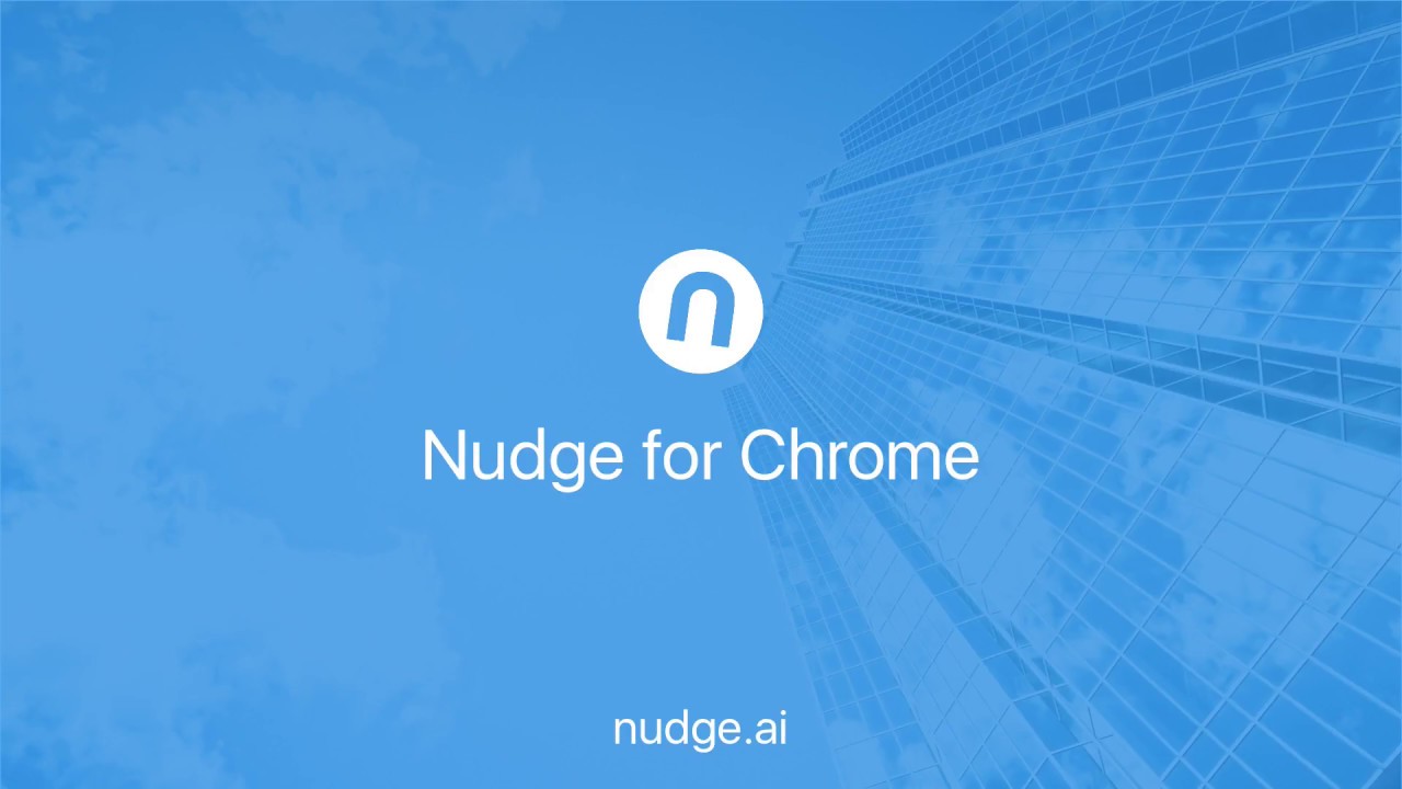 Nudge.ai for Chrome - YouTube