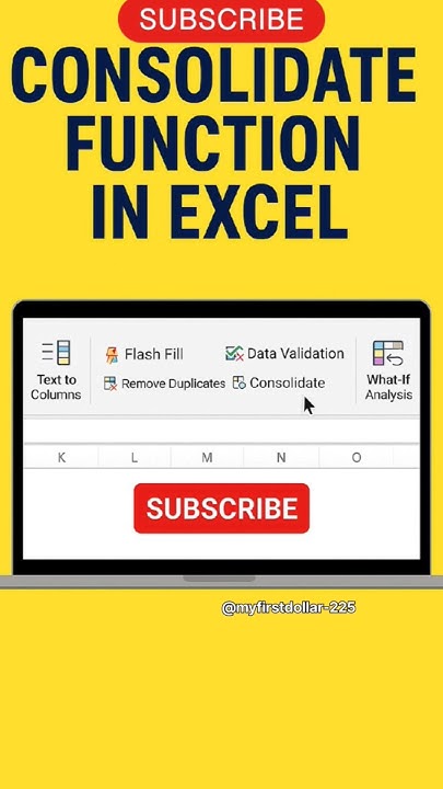 CONSOLIDAT FUNCTION IN EXCEL💯 #excel #exceltips #exceltricks #shortsfeed #consolidate # ...