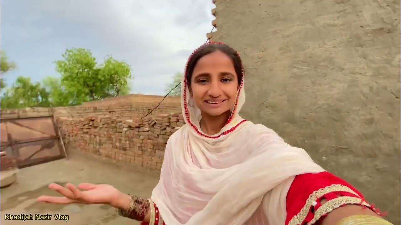 Tufani Barish 🌧️ Main Hamari Routine || village life || Khadijah Nazir vlog - YouTube