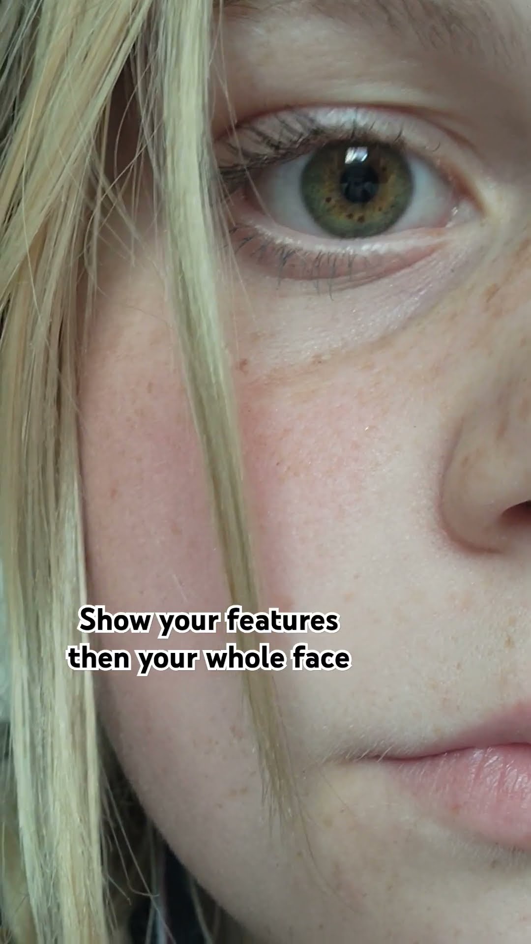 showing my facial features then my face - YouTube