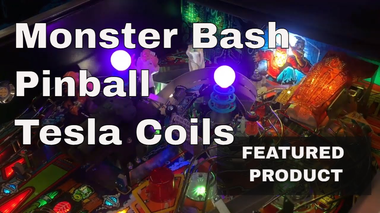 Monster Bash Pinball Tesla Coils - YouTube