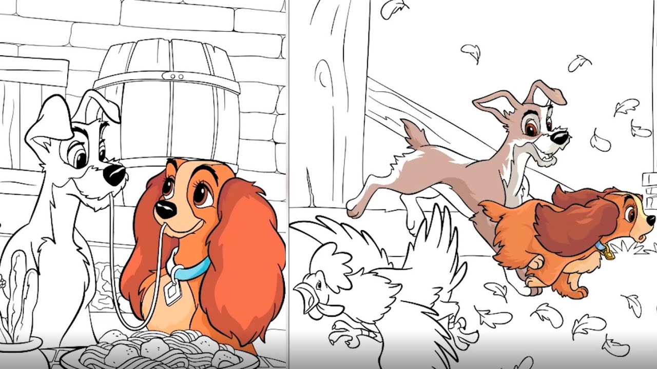 Lady and the Tramp | Disney | Color by Number | Coffin Dance Song ...