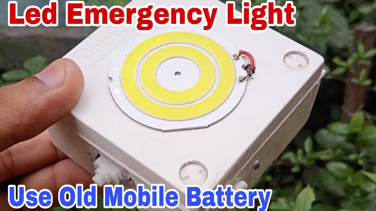 How To Make Emergency Led Light/How To Make Rechargeable Led Emergency ...