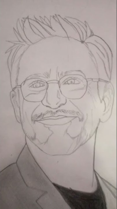 how to draw Robert Downey Jr face sketch for beginners || pencil sketch ...