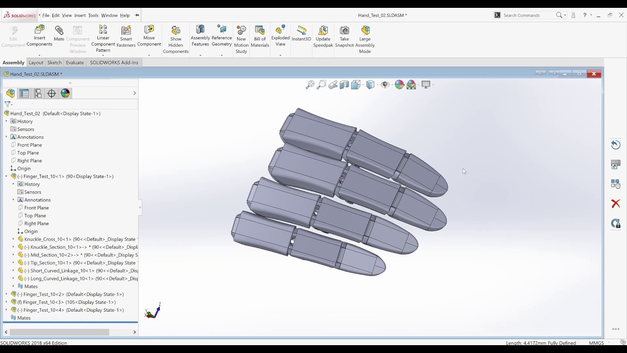 Hand mock-up just with fingers in position - YouTube