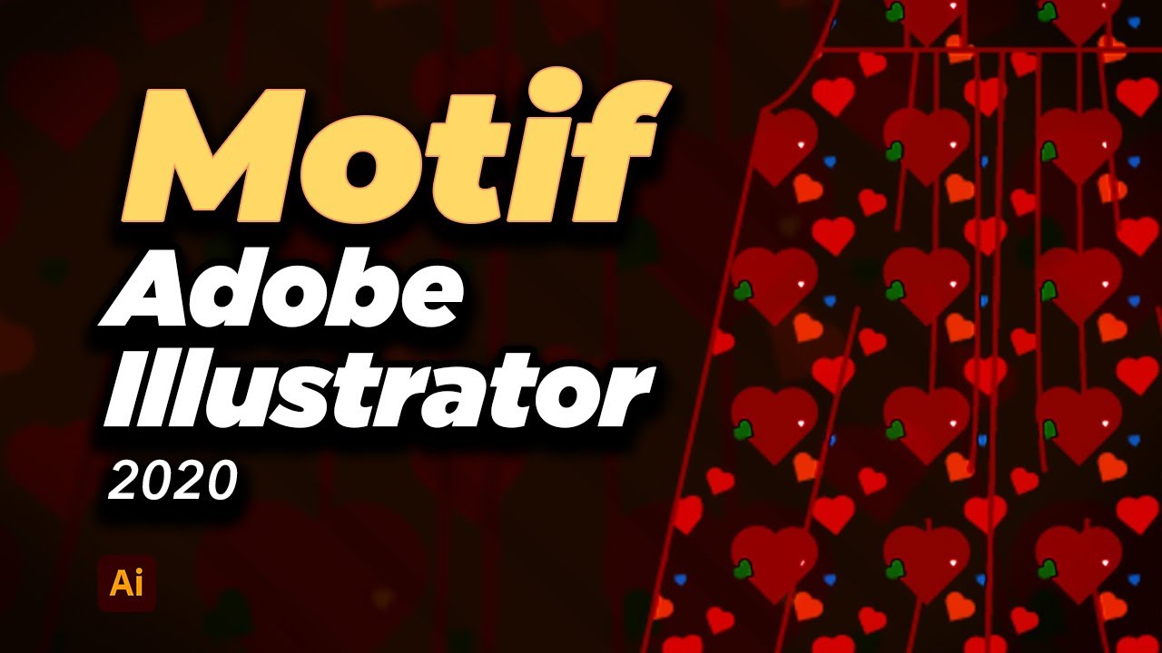 Comment faire un motif sur Adobe Illustrator 2020 - YouTube