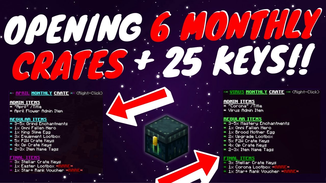 How to get FREE Monthly Crates + Crate Keys!!! -- StellarPvP Factions ...