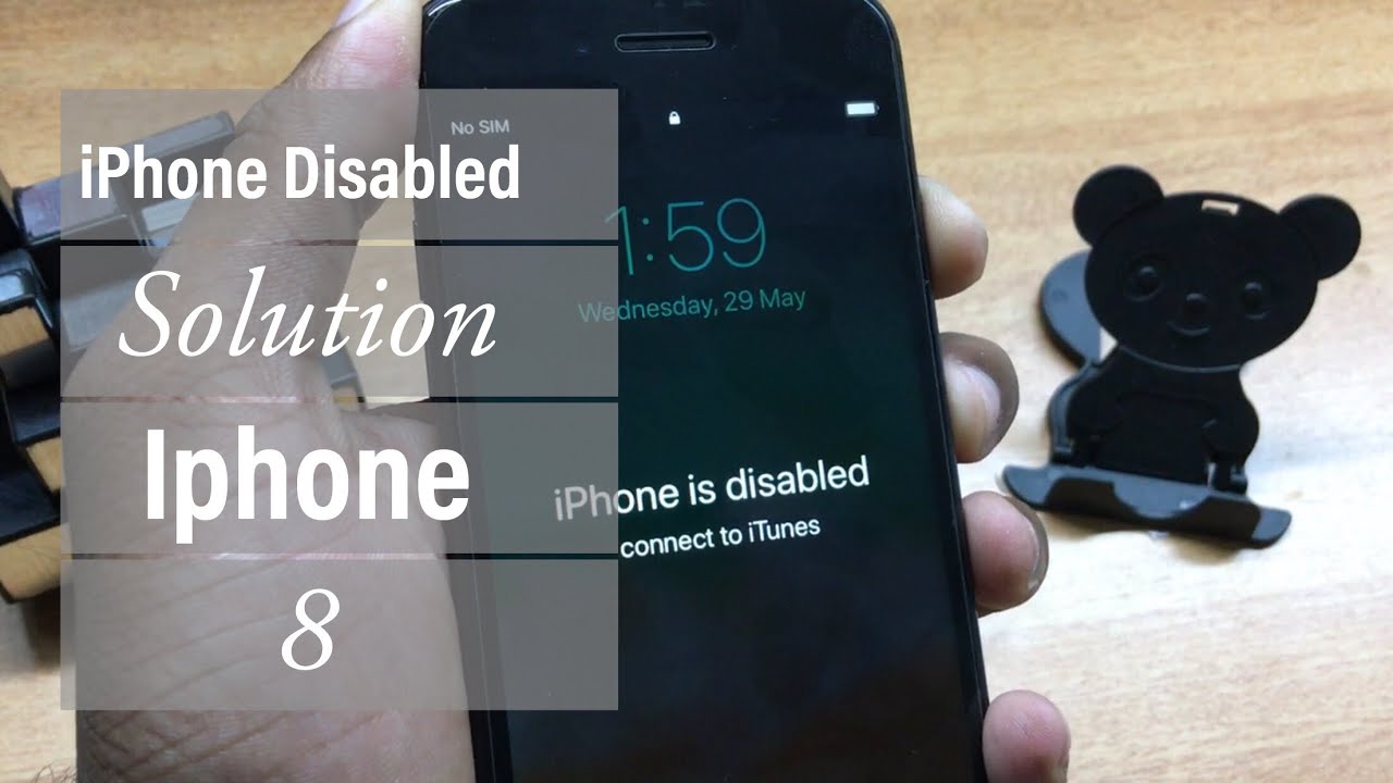 iPhone 8 iphone Disabled Solution | GSMAN ASHIQUE | - YouTube