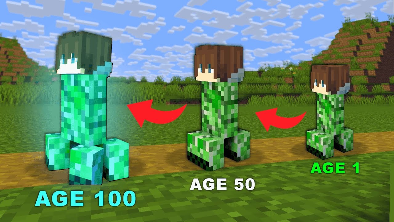 BIRTH TO DEATH AS A CREEPER IN MINECRAFT - YouTube