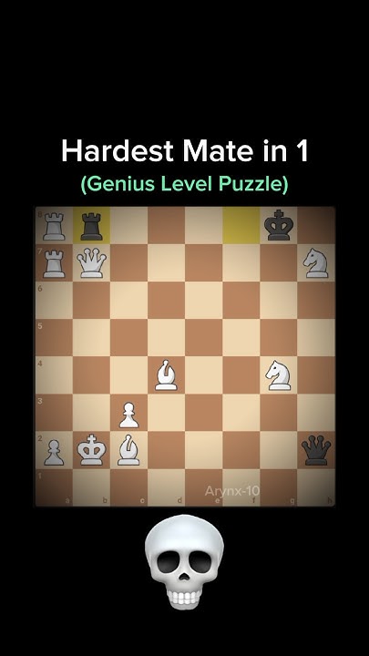 Hardest Mate in 1 #chesspuzzle #chess - YouTube