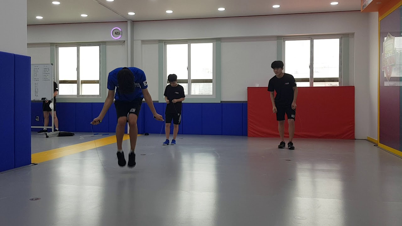 대한민국줄넘기협회 클럽대항 온라인대회 런투유줄넘기클럽 4인스피드릴레이 A조 이지훈서승민김원우김성현 대한민국줄넘기협회