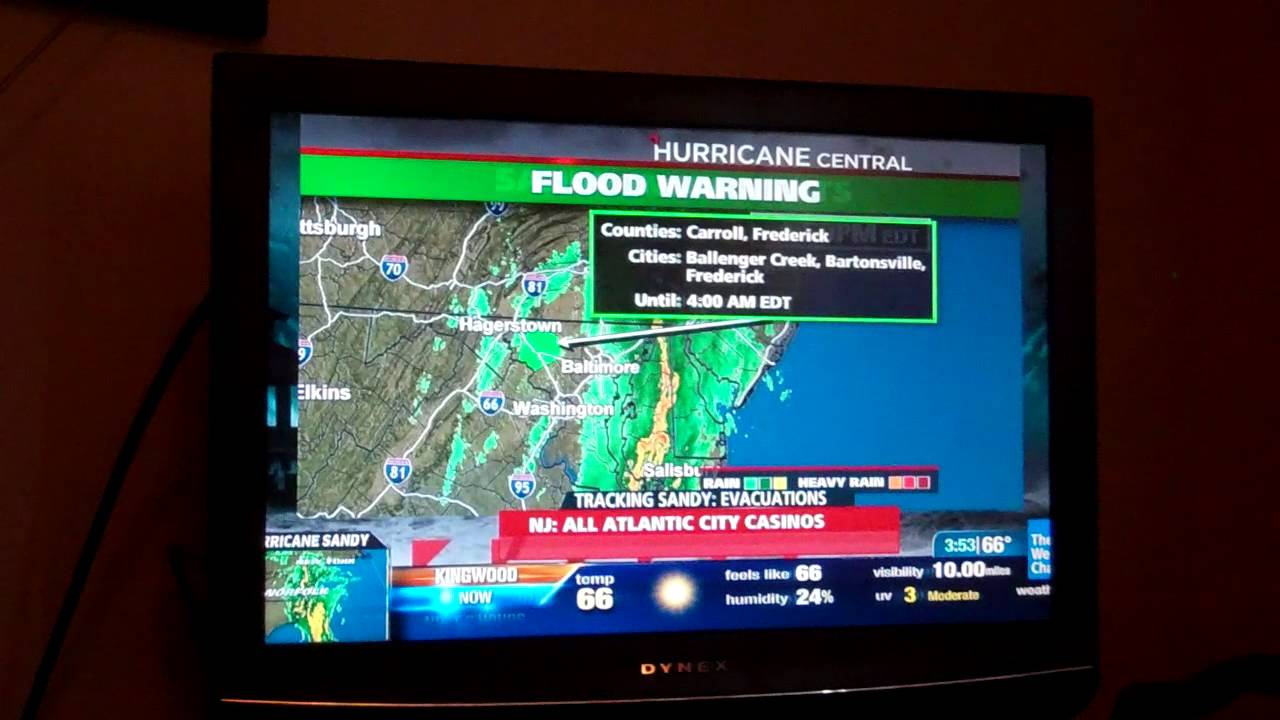 Hurricane Sandy Weather Channel Coverage 10/28/2012 Part 4 - YouTube