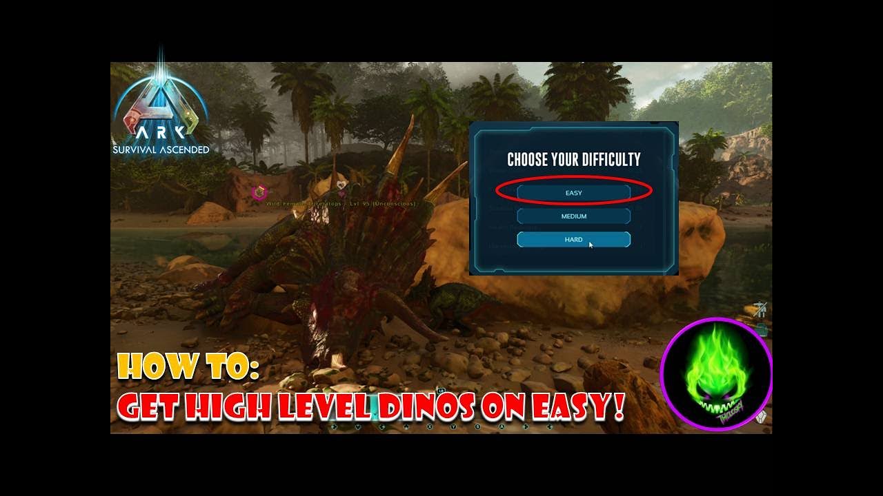 How To Get Higher Level Dinos On Easy Difficulty On Ark Survival