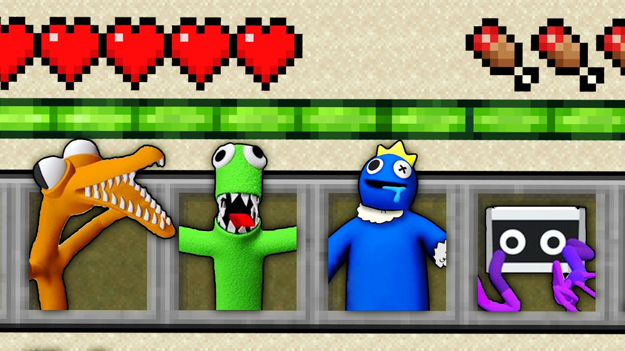 Minecraft PE: MOD PROHIBIDO DE RAINBOW FRIENDS v4 en Minecraft Pocket ...