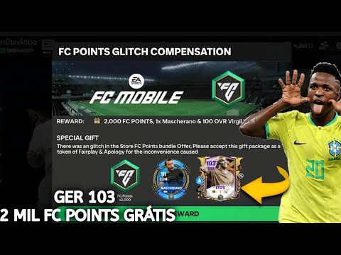 RESGATE AGORA 🎁 FC POINTS GRÁTIS 2 MIL E GER 103 FREE P/ TODOS NO FC ...