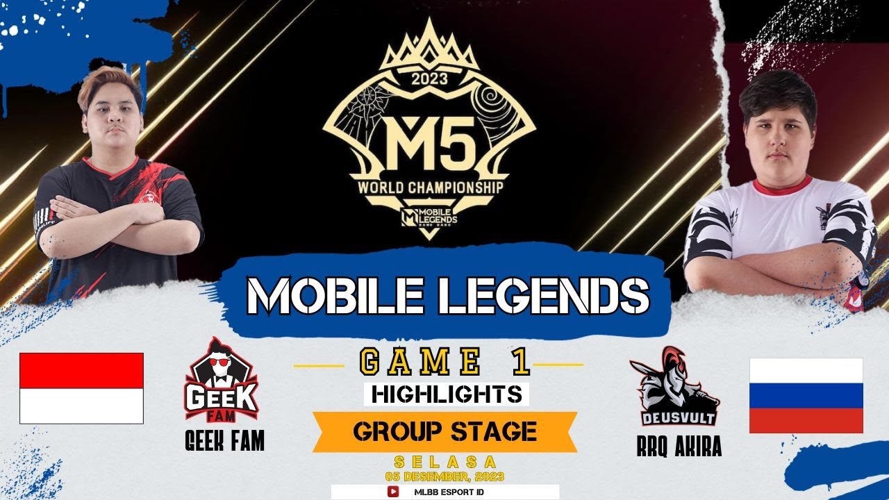 GEEK FAM VS DEUSVULT | GAME 1 - GROUP STAGE | M5 WORLD CHAMPIONSHIP ...