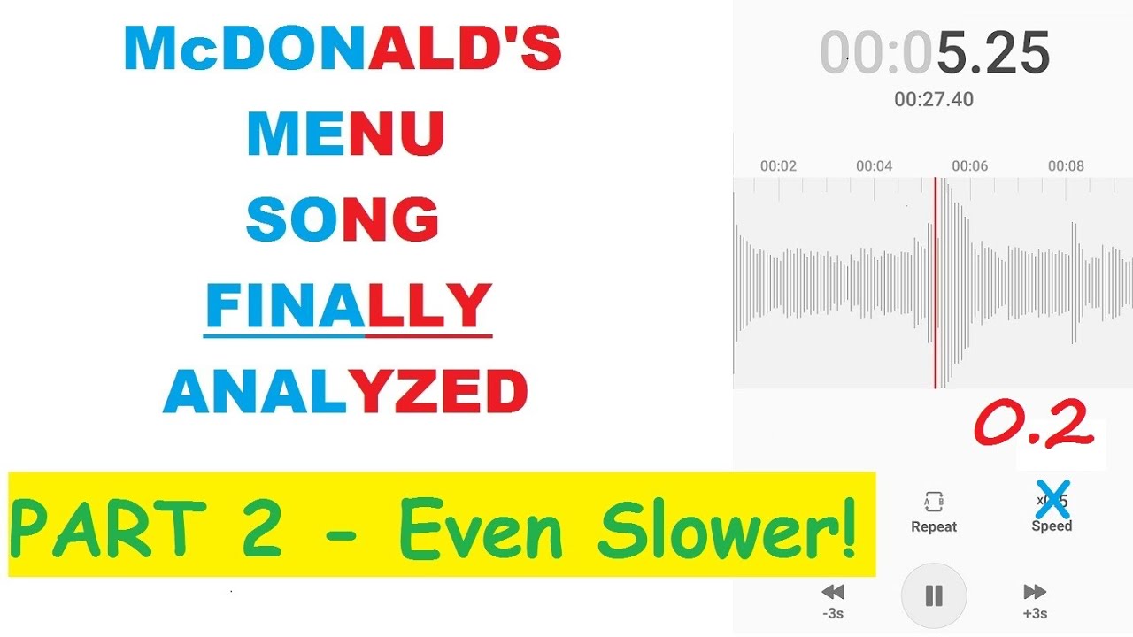 McDonalds Menu Song PART 2 - YouTube