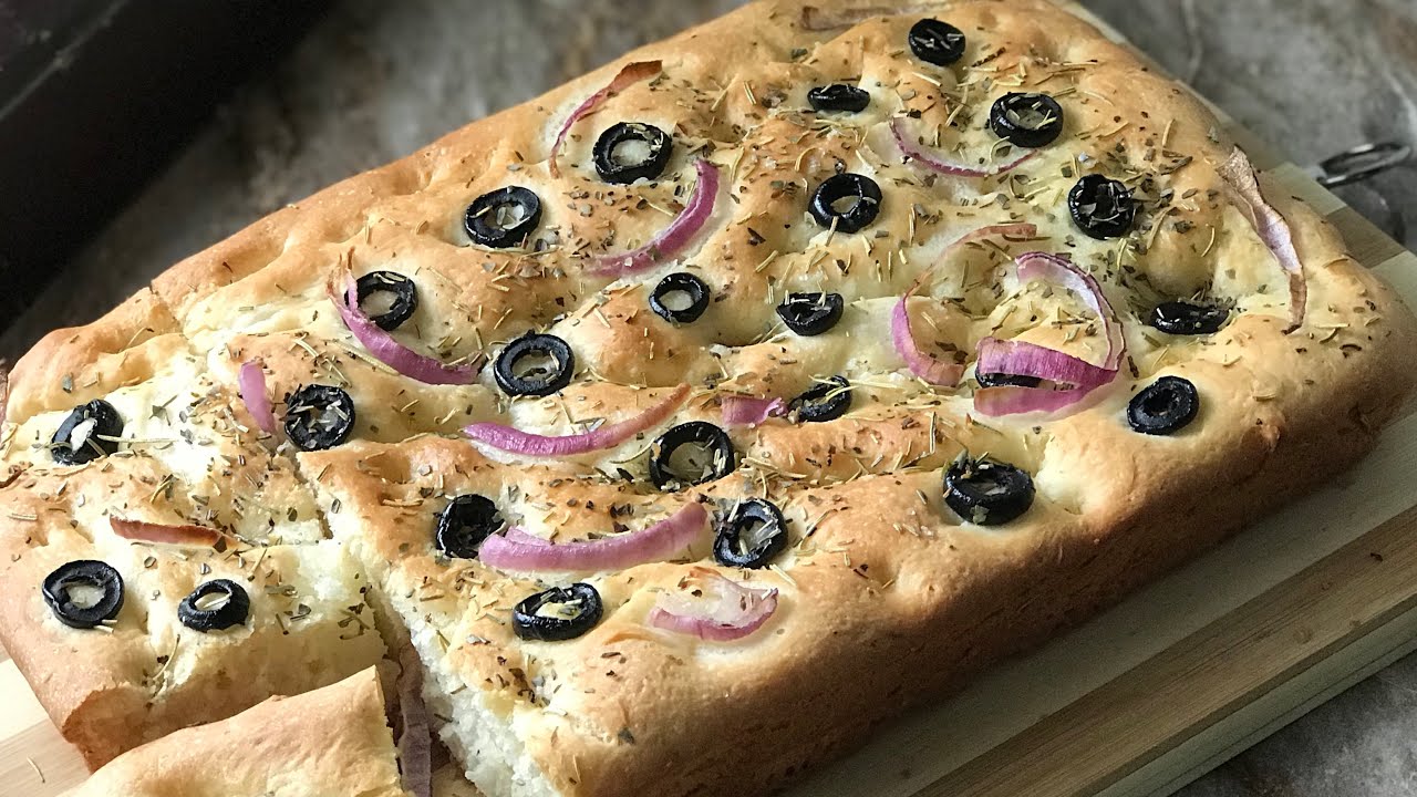 Focaccia bread recipe | Italian bread recipe - YouTube