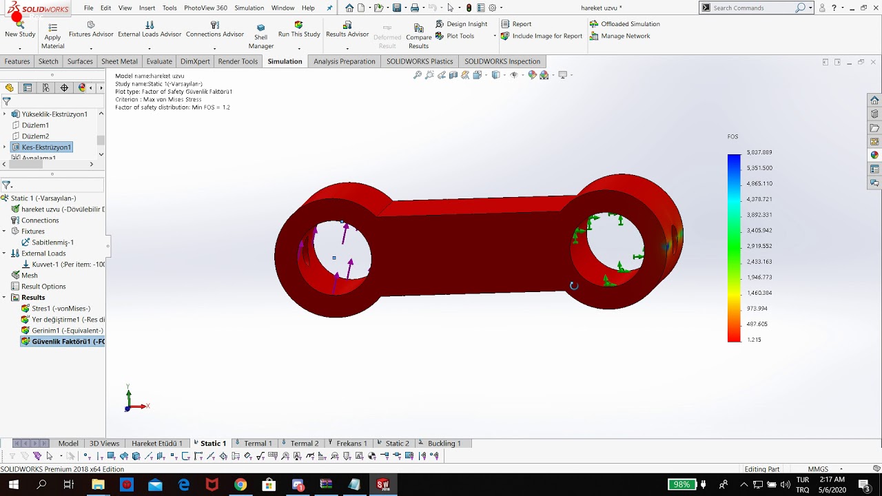 3 Bar Slotted Link Mechanism With To Guiding Elements ( Modified Scotch ...