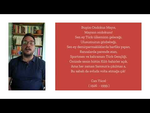 19 Mayıs Can Yücel şiir yorumum.