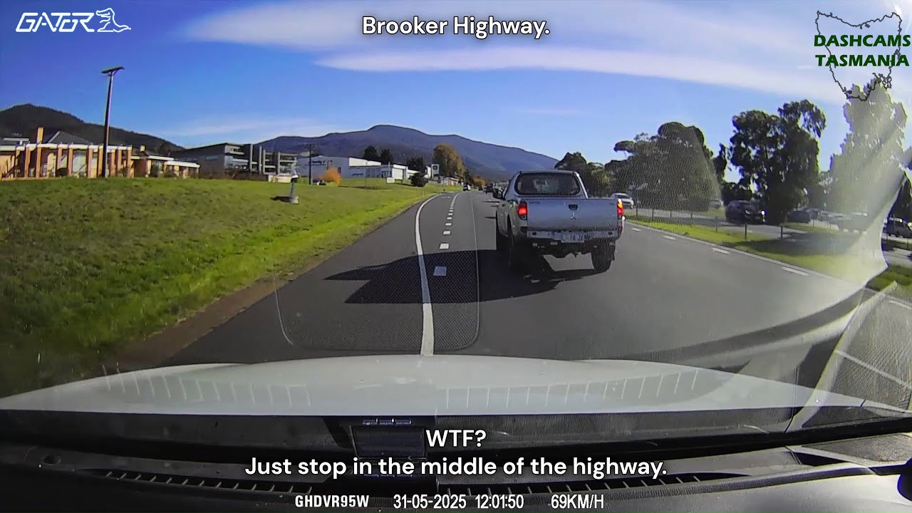 Brooker Highway. Montrose. Tasmania. Just stop in the middle of the ...
