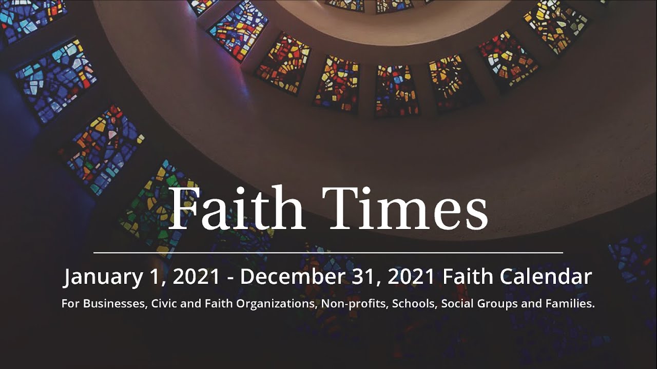 Multi-faith Calendar 2021: Faith Times - YouTube