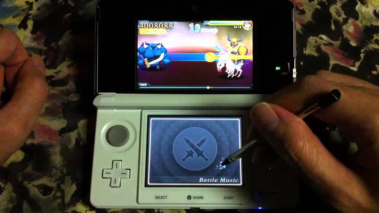 【3DS】シアトリズムFF・ビッグブリッジの死闘・熟練譜面(FF5) - YouTube